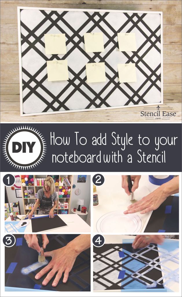 DIY Project: How to add Style to your noteboard with a stencil! – SOLM ...